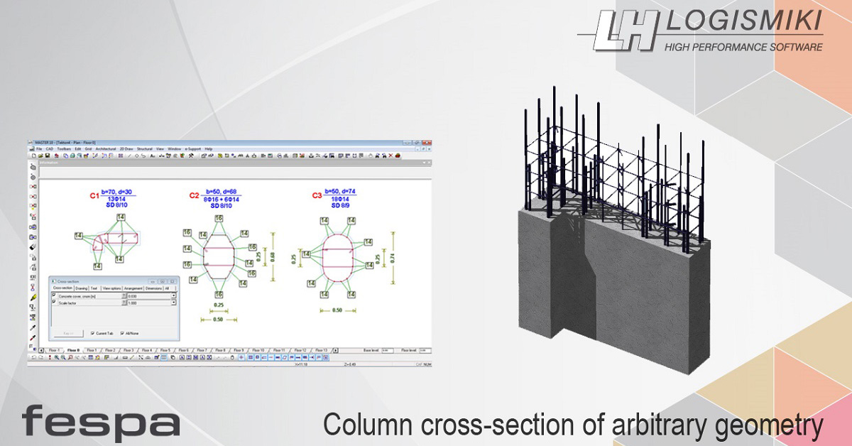 Column cross-sections of arbitrary geometry - Fespa video
